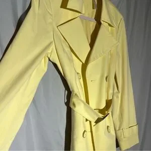 Classiques Entier | Jackets & Coats | Trench Coat Light Yellow | Poshmark